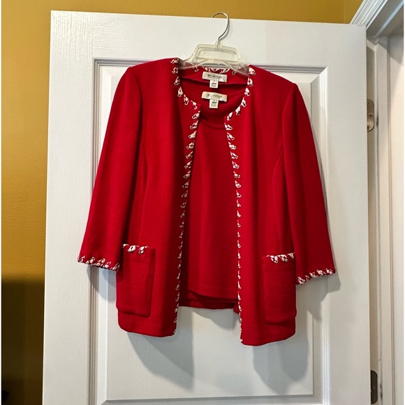 St. John Collection | Jackets & Coats | St John Collection Bright Red ...